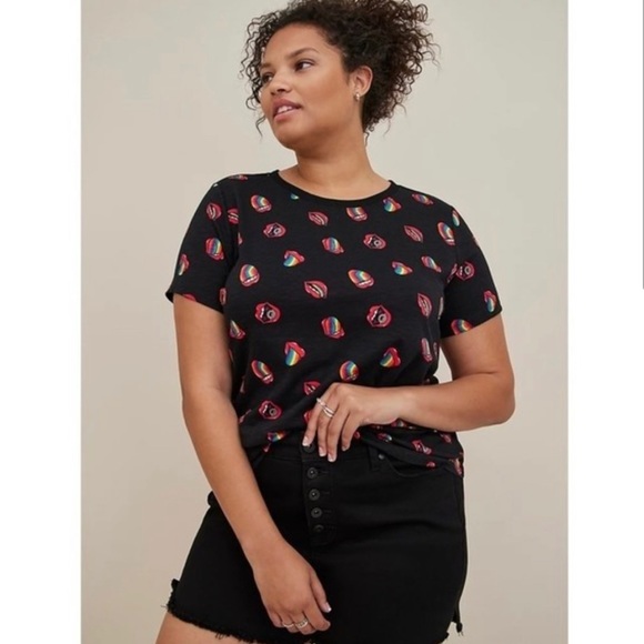 torrid | Tops | Torrid Pride Lips Ss Vintage Tee 2x82 | Poshmark